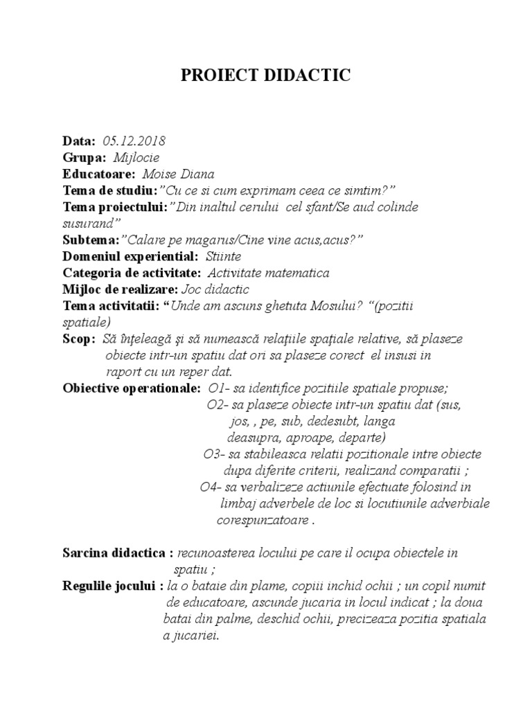 Pozitii Spatiale | PDF
