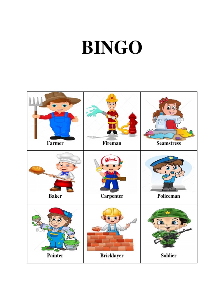 Bingo of Occupation | PDF