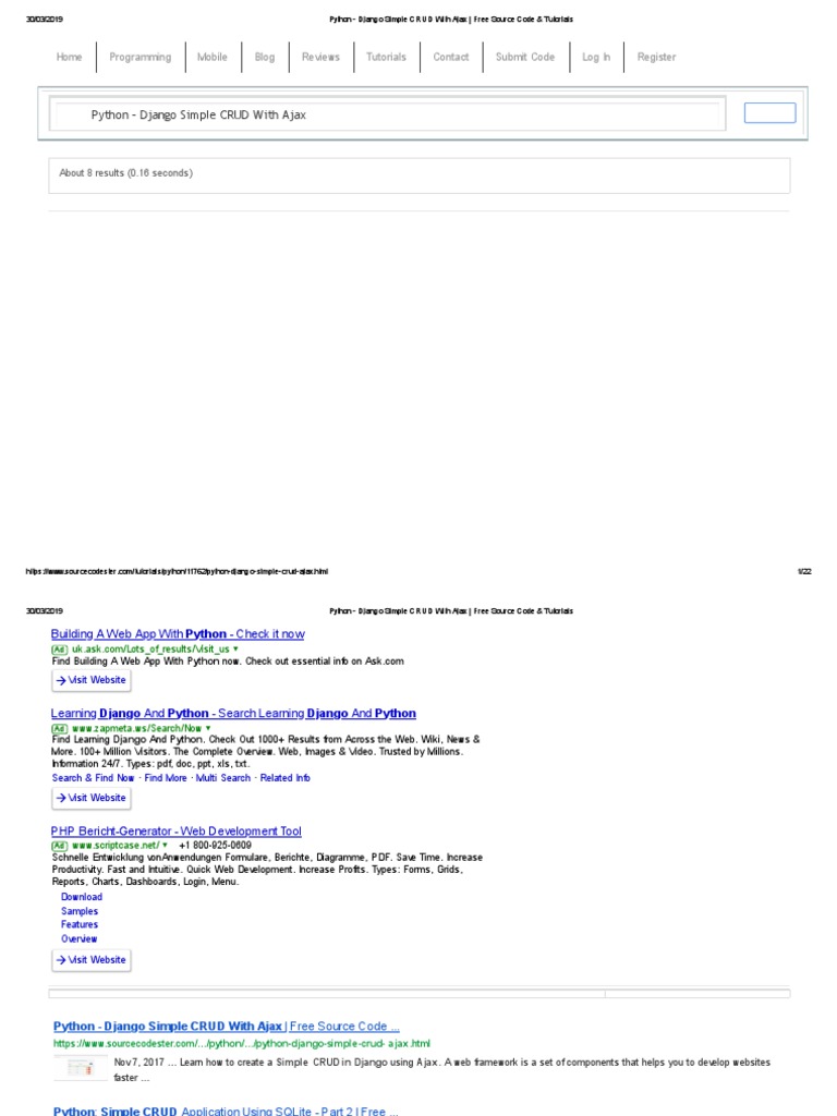 Creating a Basic CRUD Application with Django and Ajax | PDF | Web Application | Web Server