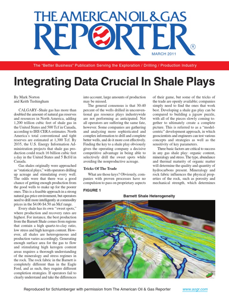 Integrating Data Crucial in Shale Plays | PDF | Science | Geology