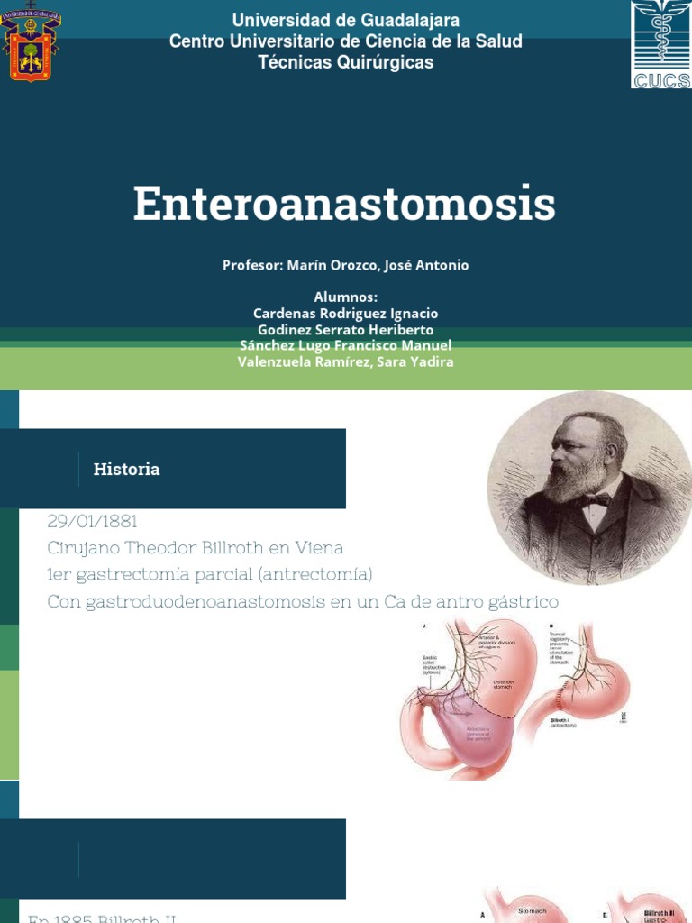 Técnicas de Enteroanastomosis y Resecciones Intestinales | PDF ...