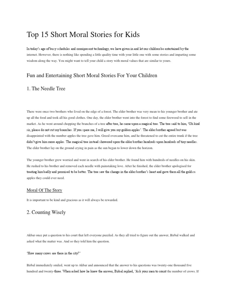 Lessons Learned: Short Moral Stories and Their Insightful Messages for ...