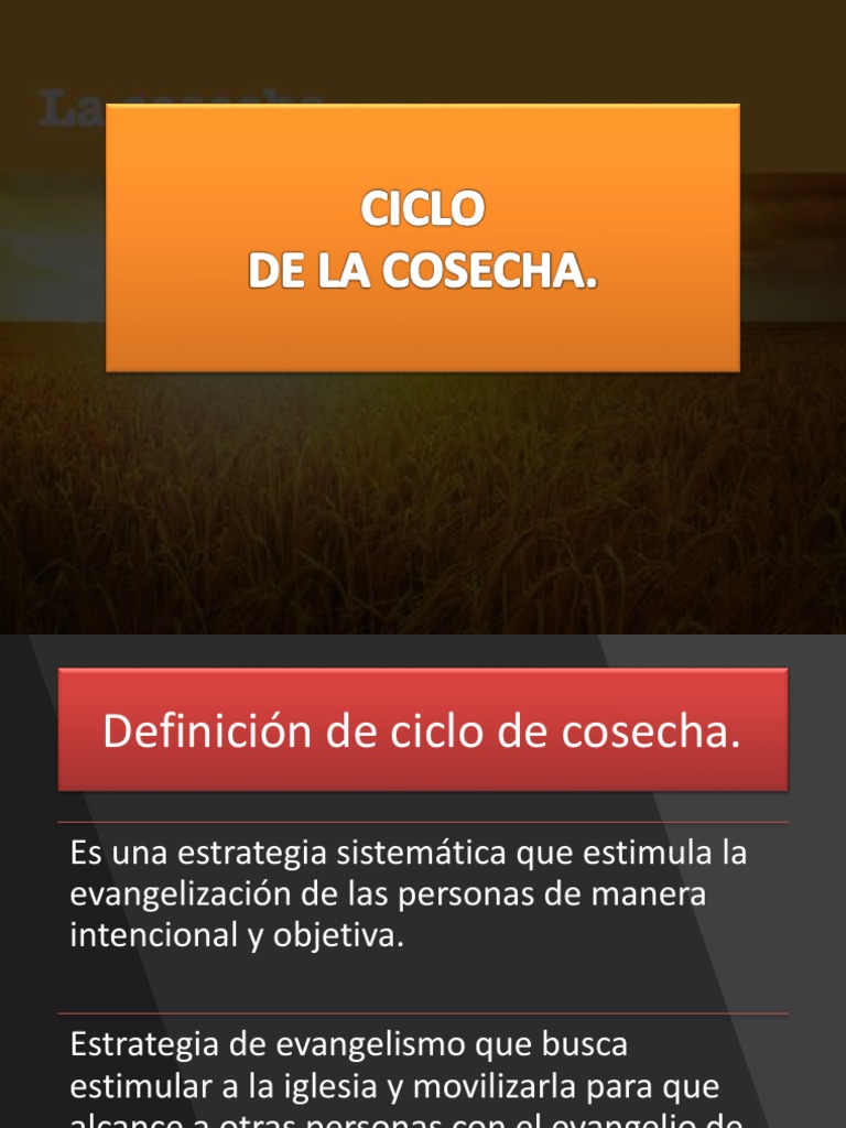 CICLO-DE-LA-COSECHA.pptx | Evangelios | Oración