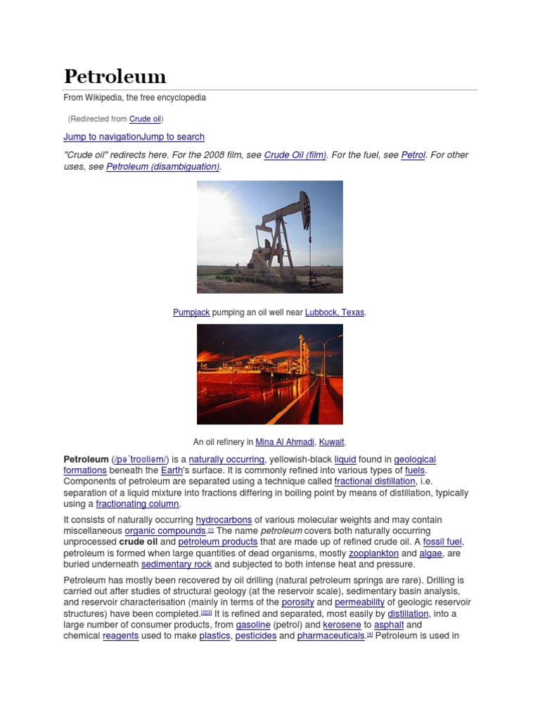 Petroleum | PDF | Fossil Fuels | Petroleum