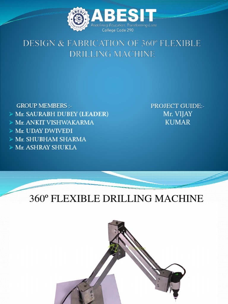 360º Flexible Drilling Machine | PDF | Drill | Drilling