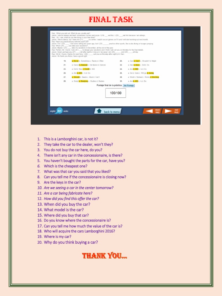 Final Task | PDF | Business