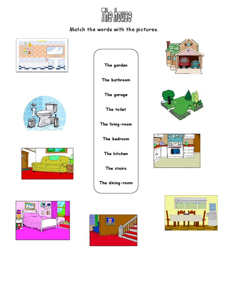 Room and Object Matching Activity | PDF