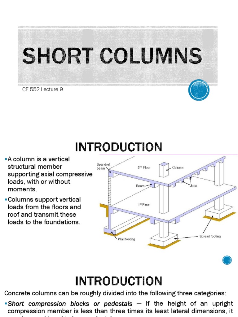 CE 552 Lecture 9 PDF | PDF | Column | Reinforced Concrete