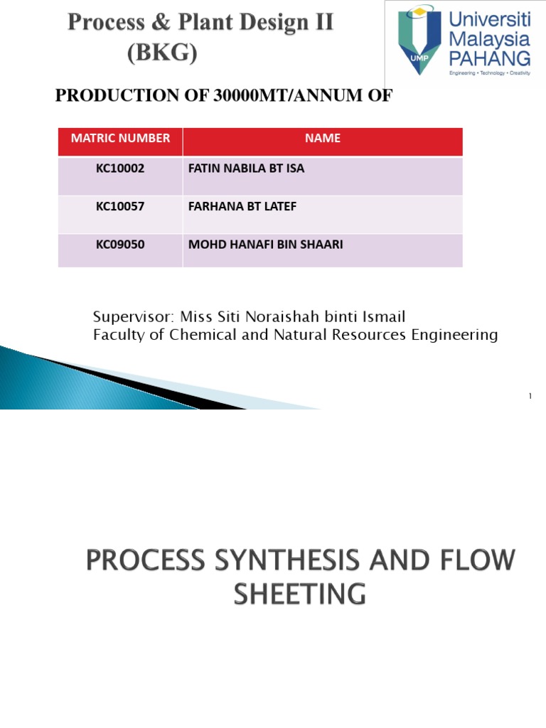 Production of 30,000 Metric Tons Per Annum of Methanol: Process Design and Simulation | PDF ...