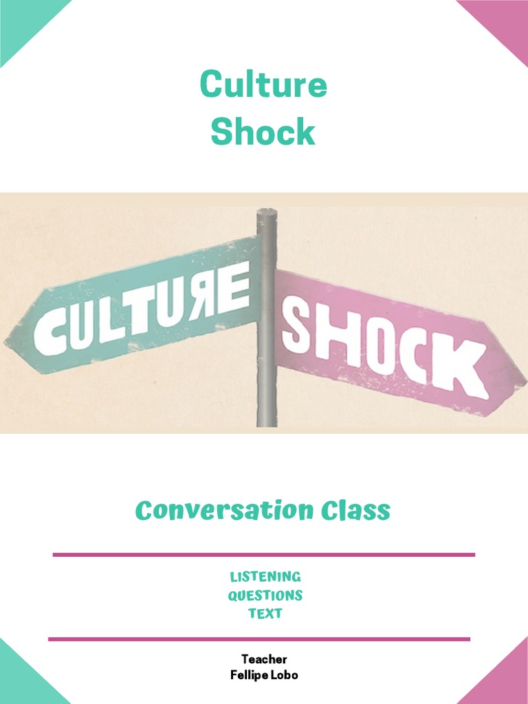 Culture Shock: Conversation Class | PDF | Patriarchy