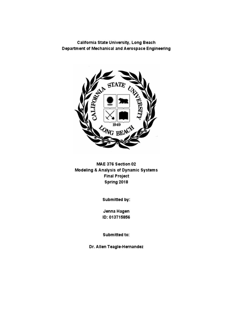 MAE 376 Project | PDF | Normal Mode | Matlab