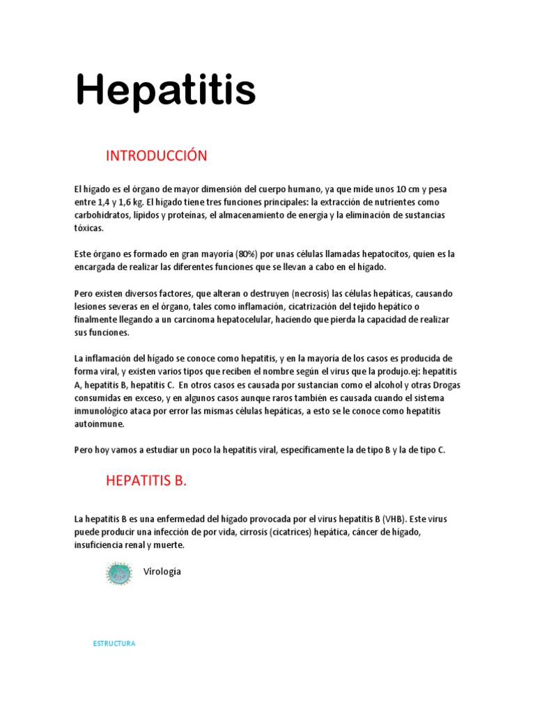 Hepatitis | PDF | Hepatitis | Inmunología
