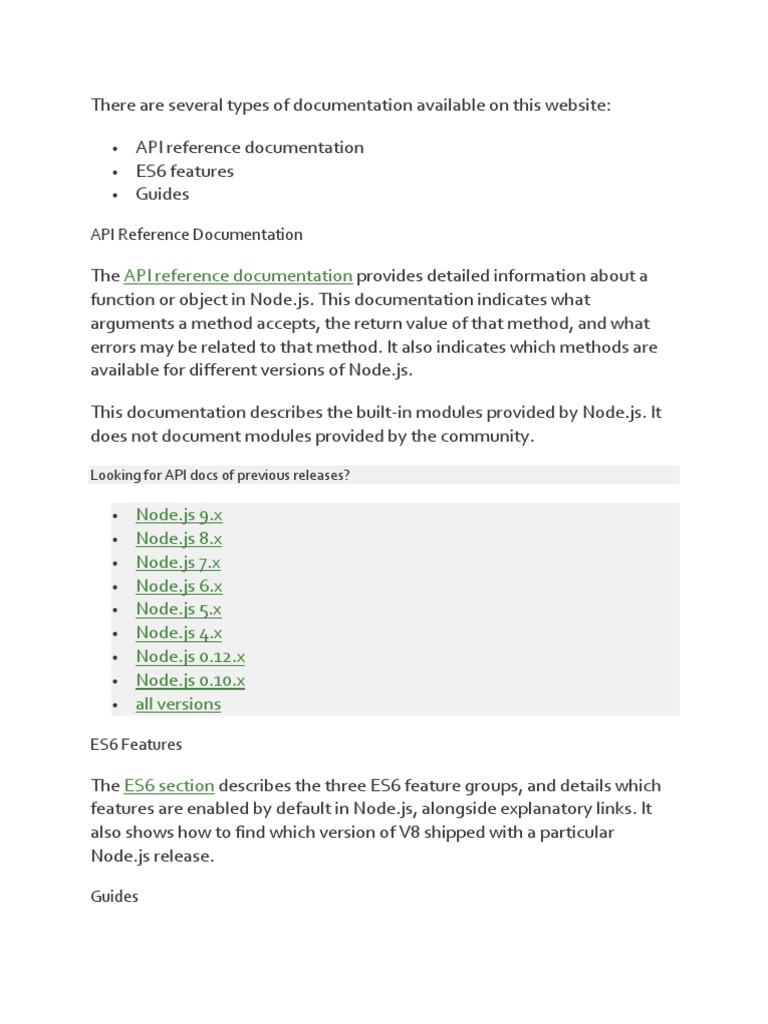 API Reference Documentation | PDF