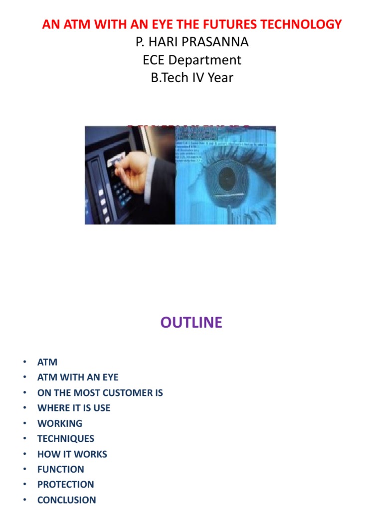 ATM Security Using Eye and Facial Recognition System | Download Free PDF | Automated Teller ...