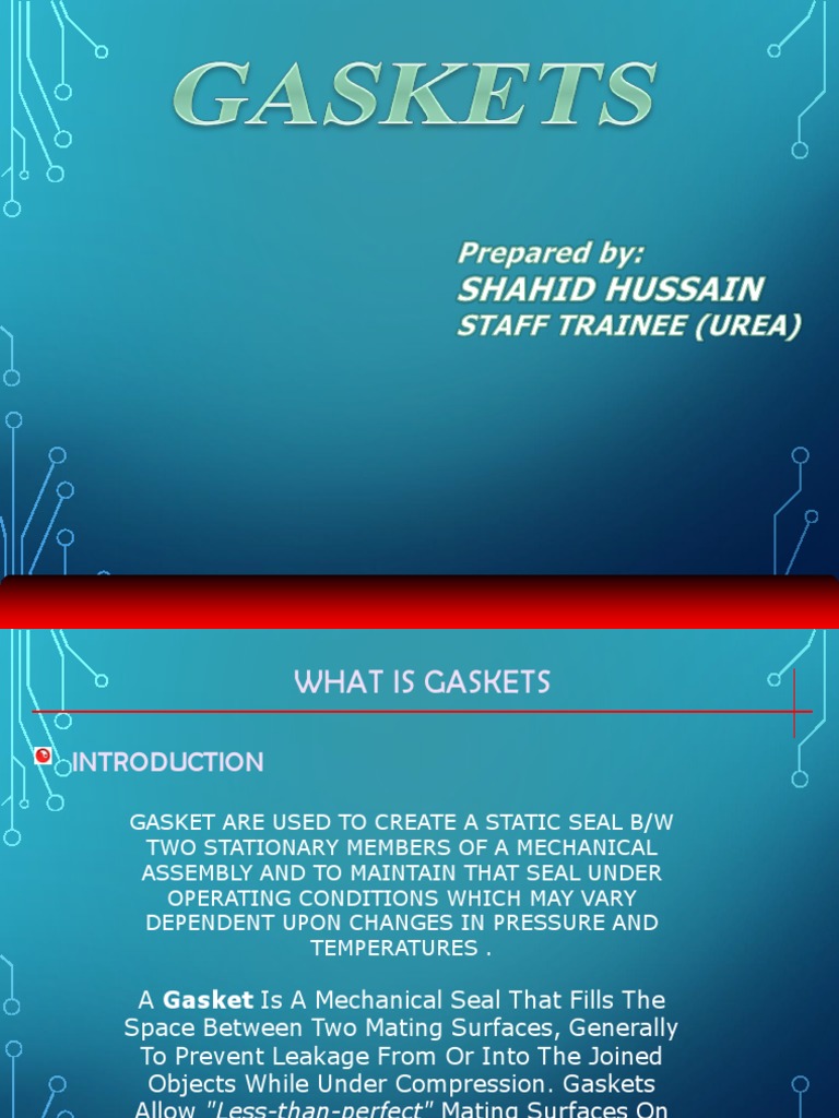 Gaskets | PDF | Materials | Mechanical Engineering