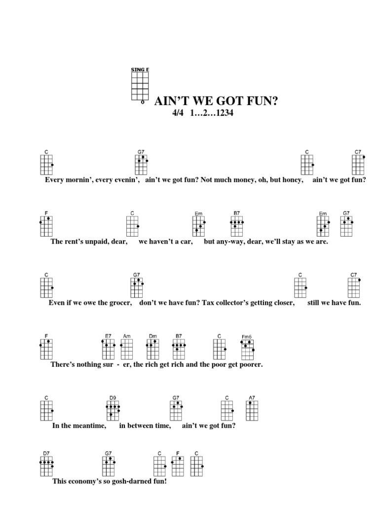 Aint We Got Fun | PDF