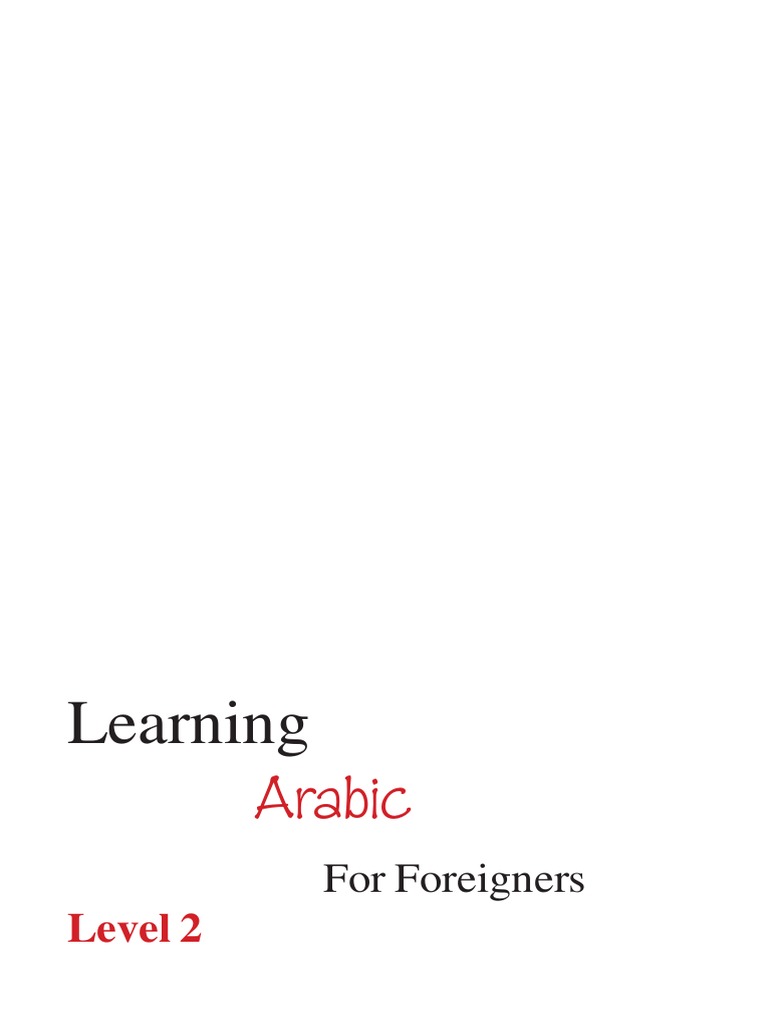Learning Arabic For Foreigners Level 2 PDF | PDF | Nature