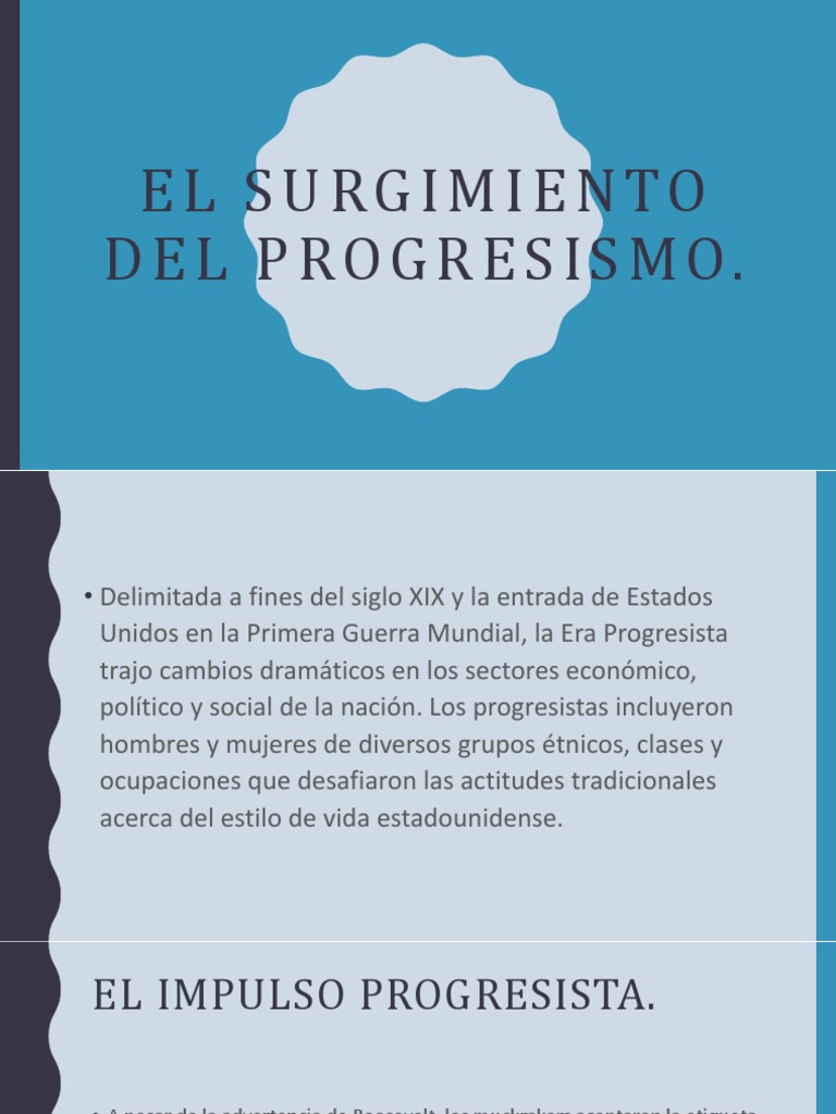 El Surgimiento Del Progresismo | PDF | Progresismo | Era progresiva