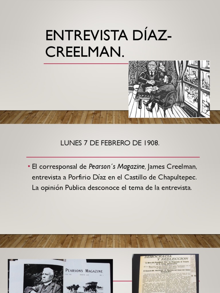 Entrevista Díaz-Creelman 1908 | PDF