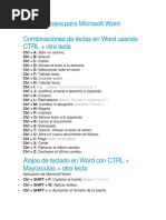 Atajos - Teclado para Word 2021 | PDF | Informática | Software
