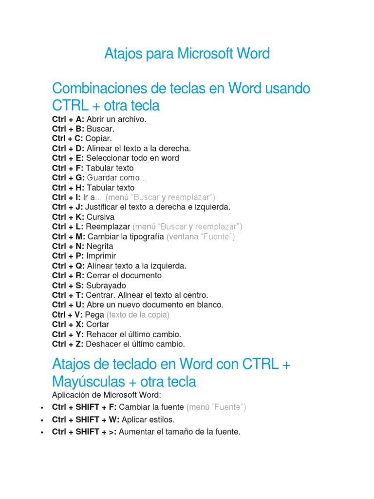 Atajos De Símbolos De Microsoft Word Guía De Microsoft Word 365