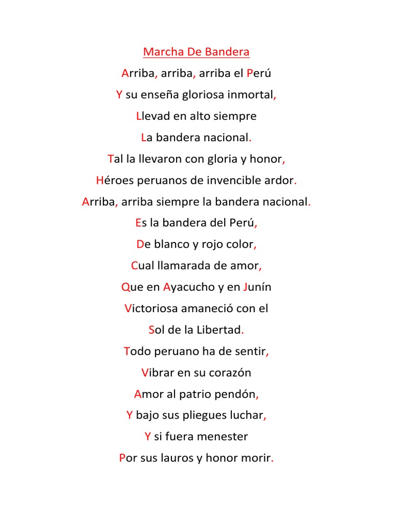 Marcha de Bandera | PDF