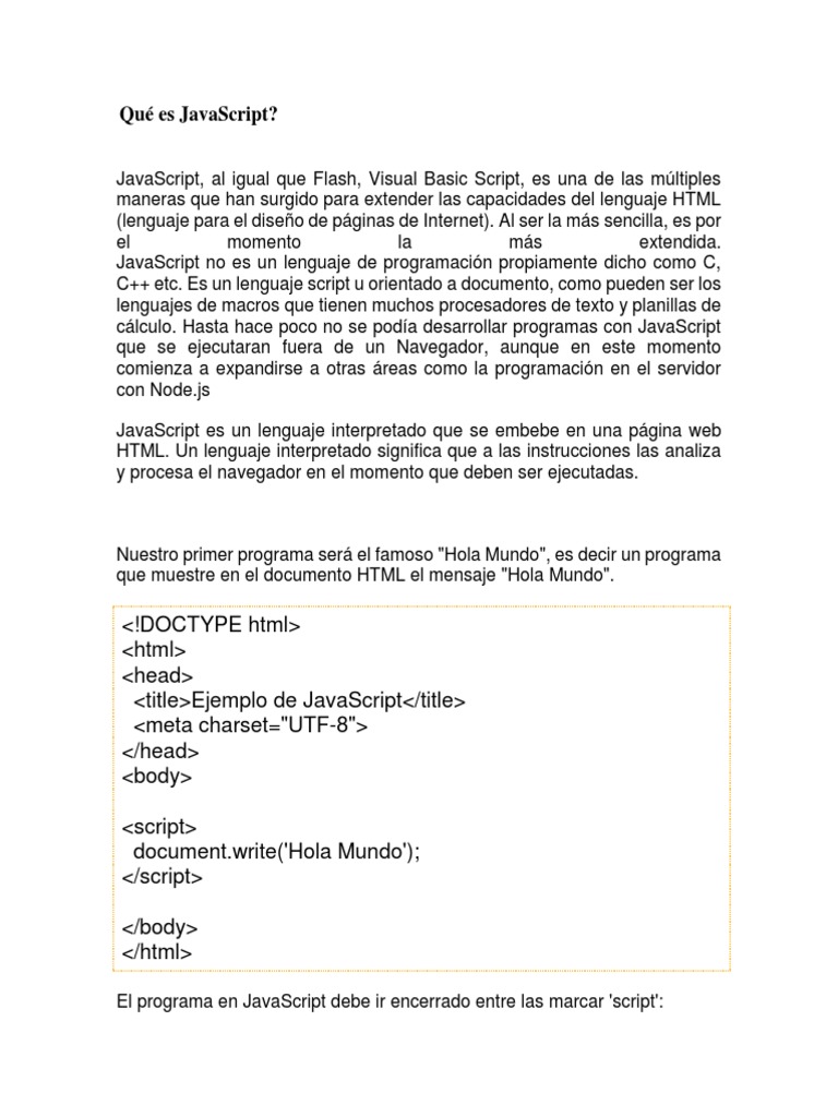 Qué es JavaScript guía completa