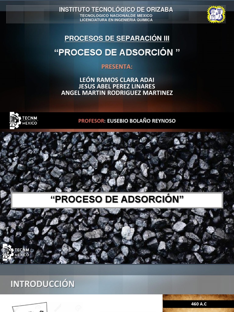 ADSORCIÓN Exposición | PDF | Adsorción | Química