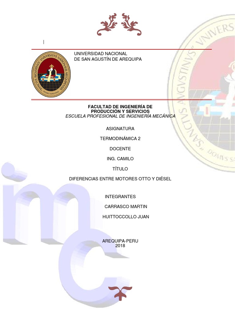 Termo 2 Final Motores | PDF | Motor diesel | Turbocompresor