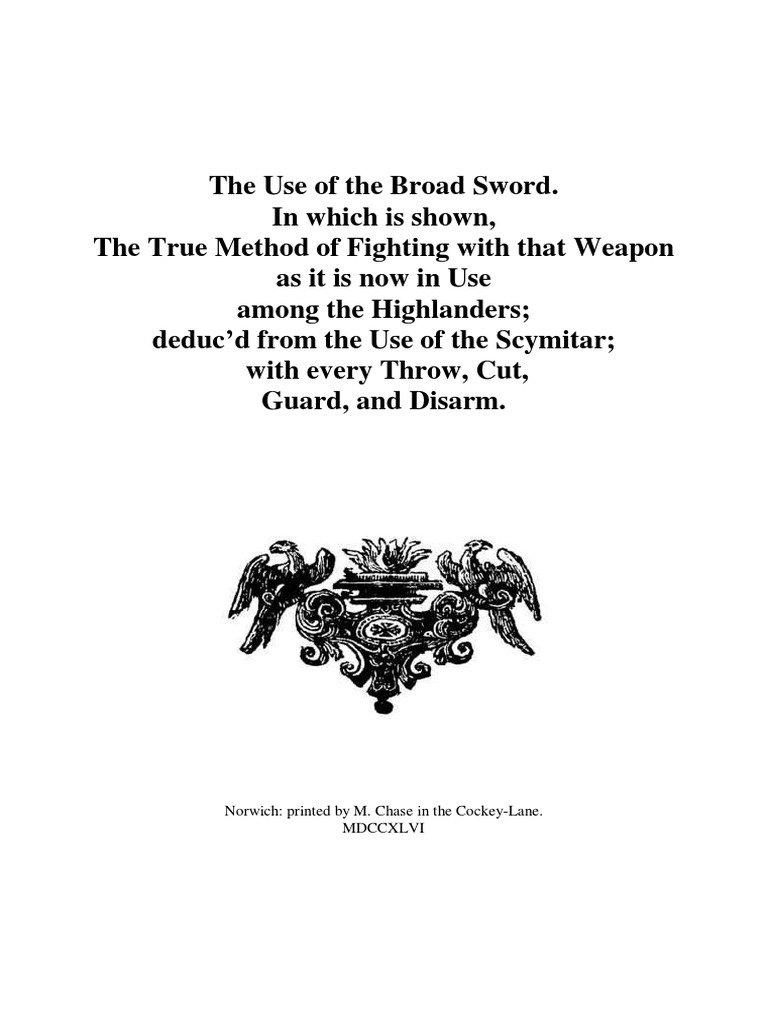 the-use-of-the-broad-sword-pdf-sword-melee-weapons