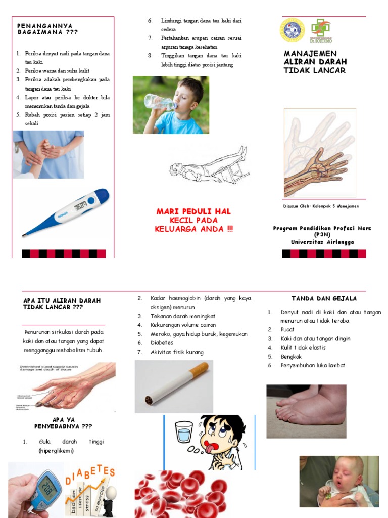 Leaflet Perfusi Perifer Tidak Efektif | PDF