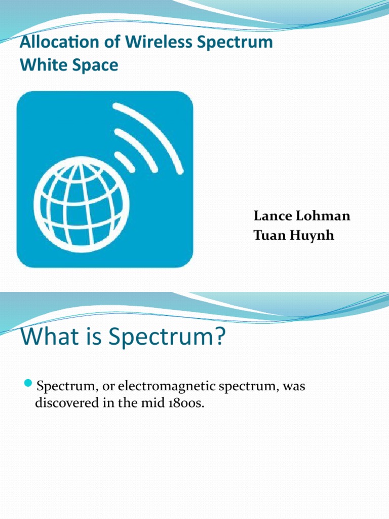 Allocation of Wireless Spectrum | PDF | Information And Communications ...