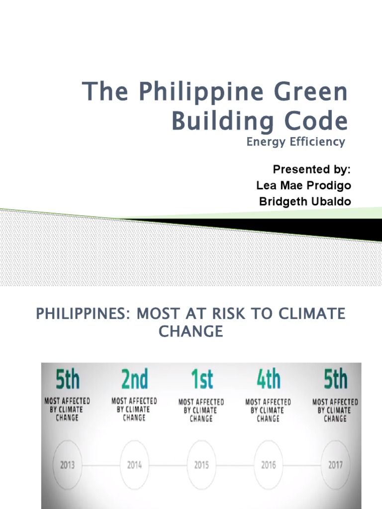 The Philippine Green Building Code V3 | PDF | Efficient Energy Use ...