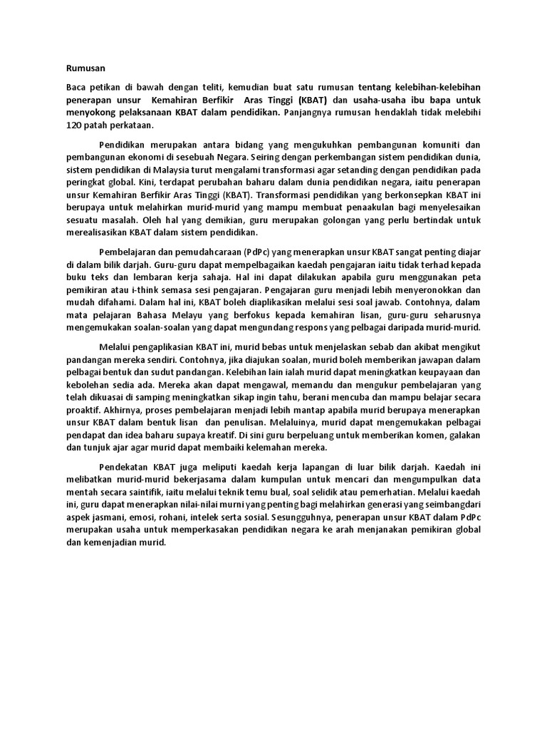 Rumusan | PDF