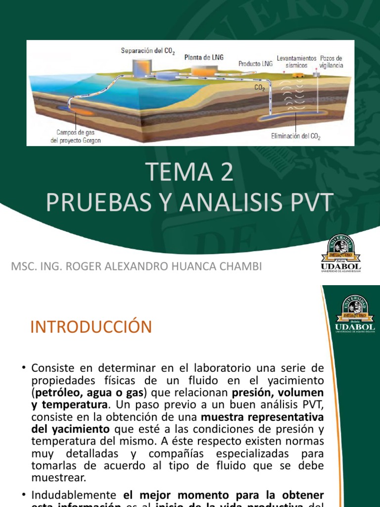 TEMA 2 - Pruebas Y Analisis PVT Del Gas Natural UDABOL | PDF | Gases | Fluido