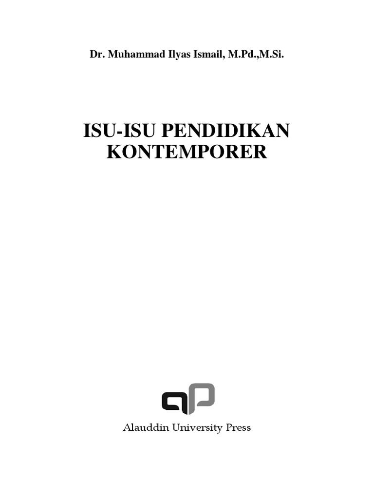 Ilyas Ismail Isu-Isu Pendidikan Kontemporer PDF | PDF