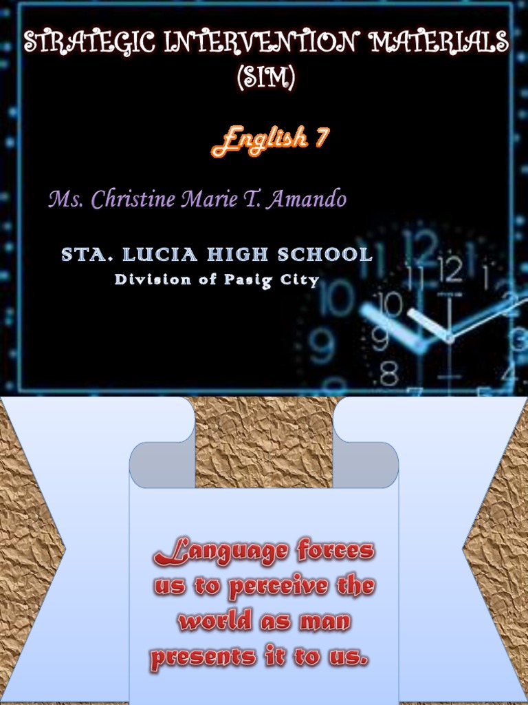 Grade 7 English Language | PDF | Grammatical Tense | Verb