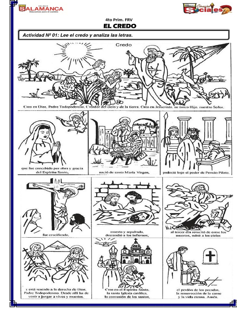 Actividades del Credo para Niños | PDF | Oración | eucaristía
