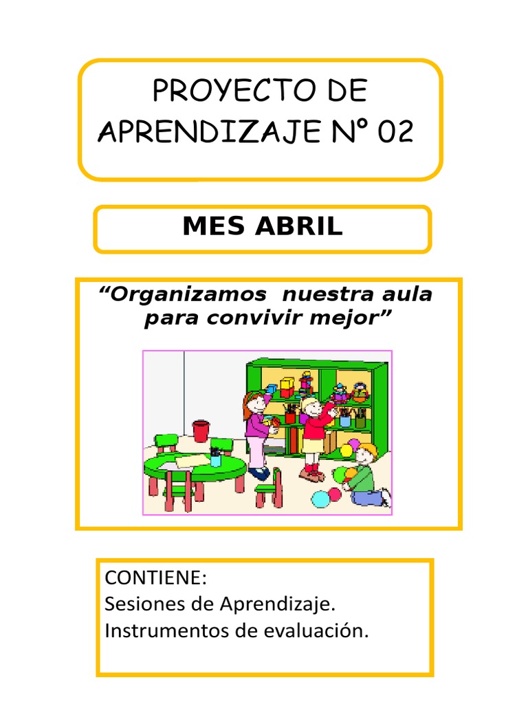Proyecto N 2 - Organizamos El Aula | PDF | Evaluación | Salón de clases