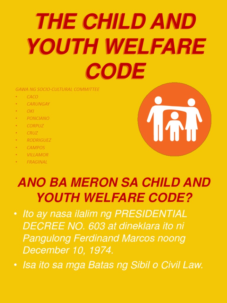 The Child and Youth Welfare Code | PDF | European Convention On Human ...