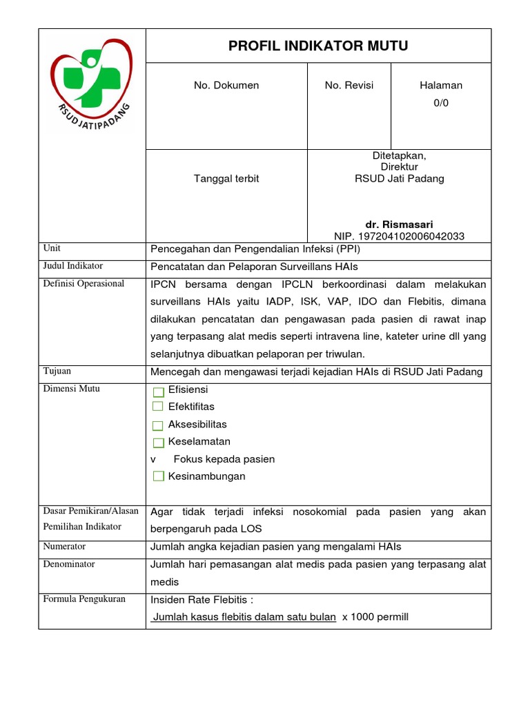 Profil Indikator Mutu Ppi | PDF