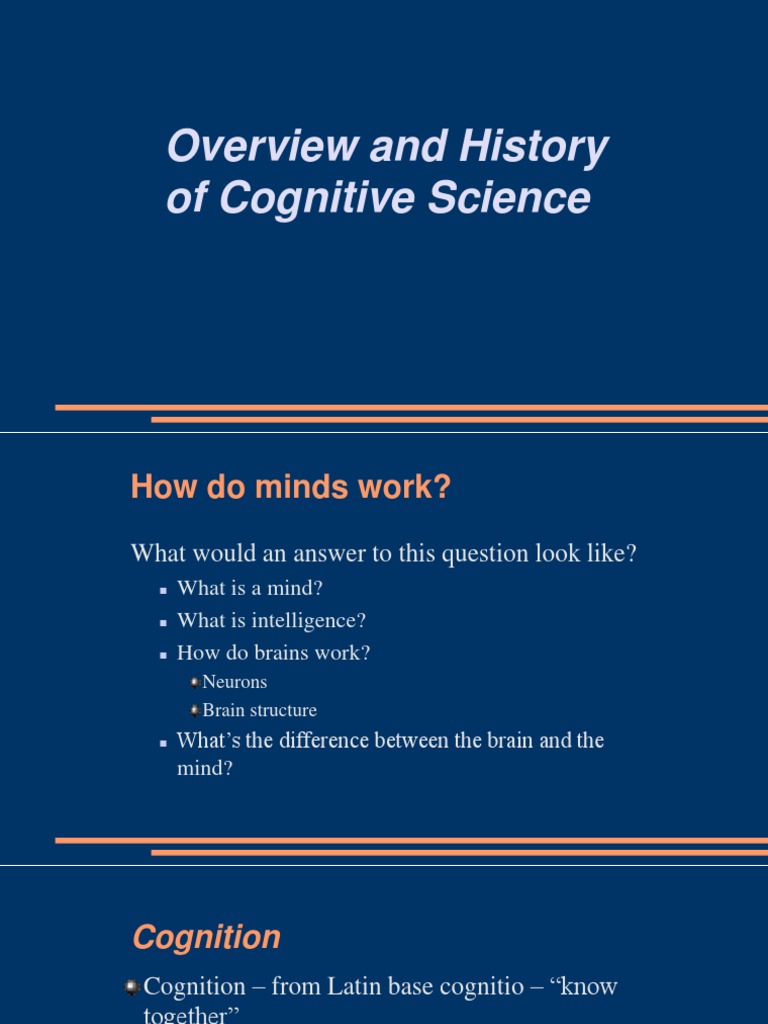 Overview and History of Cognitive Science | PDF | Self-Improvement ...