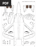 Flying Paper f22 Raptor PDF | PDF | Wing Configurations | Vehicle Design