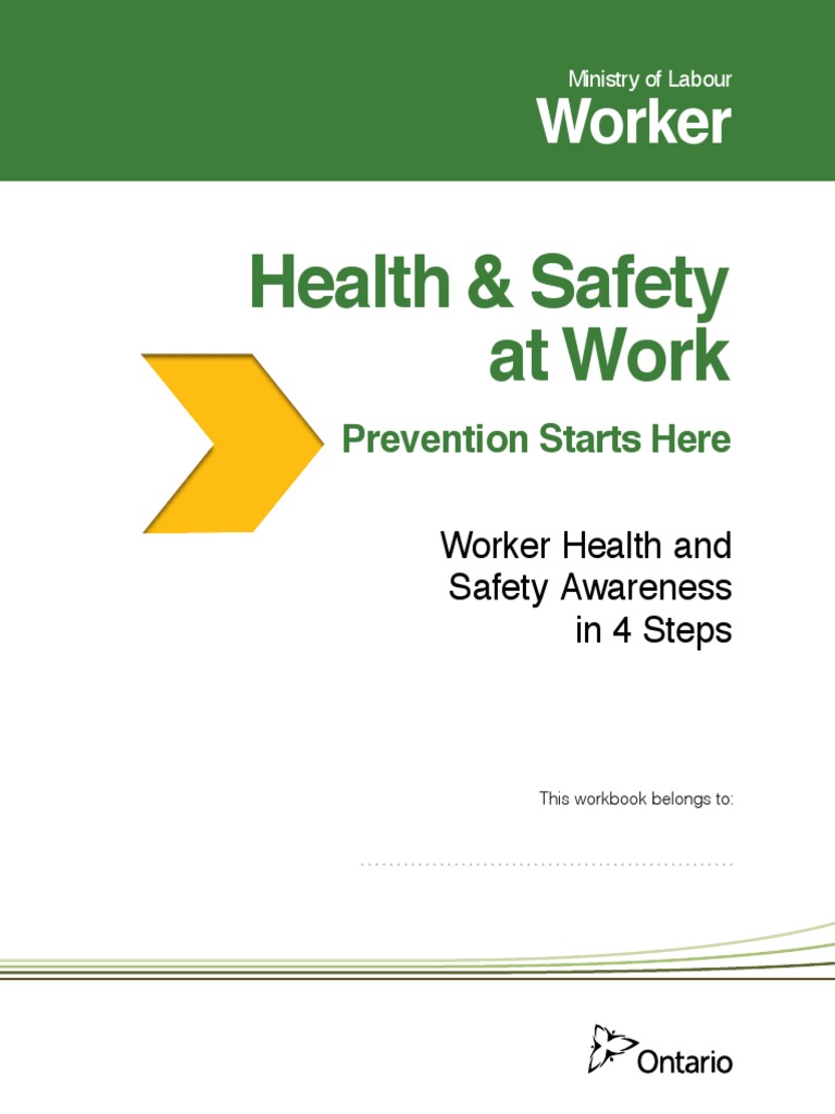 Workbook | PDF | Occupational Safety And Health | Personal Protective ...