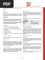 Fosroc Concure WB - TDS | PDF | Concrete | Materials