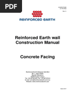 Reinforced Earth Wall Construction Guide | PDF | Concrete | Drainage