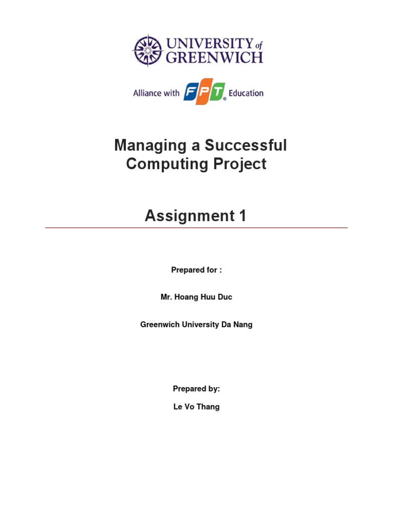 Assignment - 1 | Download Free PDF | Project Management | Validity ...
