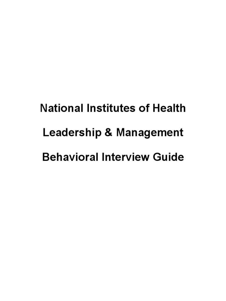 Behavioral Interviewing Guide | PDF | Competence (Human Resources) | Goal