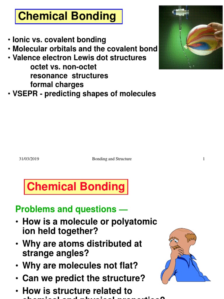 Understanding Chemical Bonding Concepts | PDF | Covalent Bond | Ionic ...