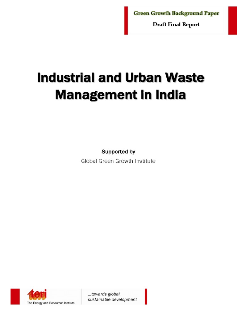 Project Report Template PDF | PDF | Waste Management | Municipal Solid ...